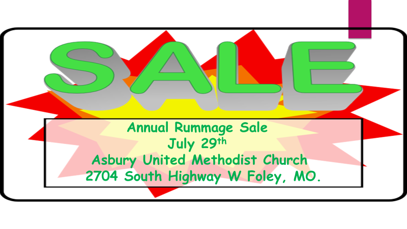 Rummage Sale – Asbury Chapel